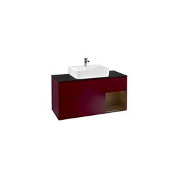 Villeroy & Boch V&B Waschtischunterschrank Finion 120cm, Pl bla m, Reg re wal ven, Peo m ; Villeroy & Boch (F172GNHB)