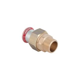Geberit GV Mapress C-St. d 22mmxR 1, flachd., m AG, verzinkt (25329)