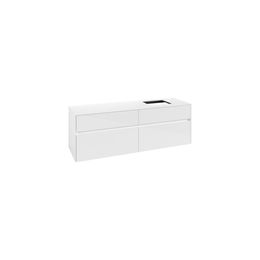 Villeroy & Boch V&B Waschtischunterschrank Collaro 160x54,8x50cm, WT r, LED 12W, glo wh. ; Villeroy & Boch (C136B0DH)