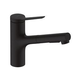 Hansgrohe Sp&uuml;ltisch-Einhebelmischer 150 Zesis M33 m Ausziehbr., 2jet, sBox lite, matt-sw (74803670)