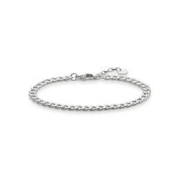 Thomas Sabo Armband »LBA0105-001-12-L19, 5V« silberfarben 19,5 Klassische Flachpanzerkette - edles 80's Revival