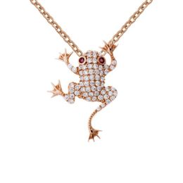 Firetti Kette mit Anhänger »Schmuck Geschenk Silber 925 Halsschmuck Halskette Ankerkette Frosch« Made in Germany - mit Zirkonia (synth.)...