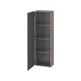 Duravit Halbhochschrank L-Cube 40x24,3x132cm, T&uuml;r links, basalt matt (LC1168L4343)