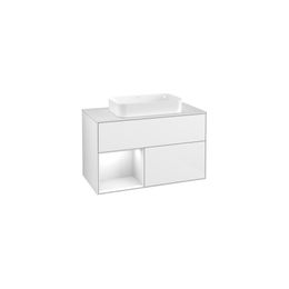 Villeroy & Boch V&B Waschtischunterschrank Wandbeleuchtung Finion 100, Pl w m, Rg l g wh. Lac, glo wh. Lac ; Villeroy & Boch (G241GFGF)