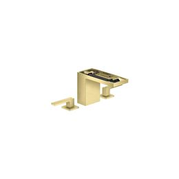 Hansgrohe 3-Loch-Waschtischarmatur 110 Axor MyEdition A 150mm, m Pus-Op-Abl, o. Pl., brush. br (47072950)
