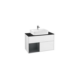 Villeroy & Boch V&B Waschtischunterschrank Finion 100, Pl w m, Rg l md b m La, glo wh. Lac ; Villeroy & Boch (F112HGGF)