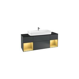 Villeroy & Boch V&B Waschtischunterschrank Finion 160cm, Reg gol m Lac, md bl. m Lacquer ; Villeroy & Boch (F212HFHG)