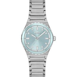 BOSS Quarzuhr &raquo;CANDOR LADIES SPORT&laquo; Armbanduhr, Damenuhr, Edelstahlarmband, analog, Glassteine silberfarben Geschmackvolle Damenarmbanduhr