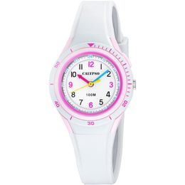 Calypso Watches Quarzuhr »My First Watch« Armbanduhr, Kinderuhr, analog weiß Coole Kinderarmbanduhr