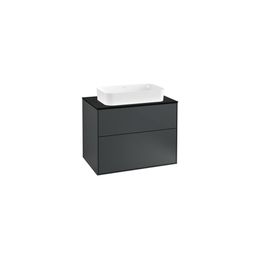 Villeroy & Boch V&B Waschtischunterschrank Finion 80x60,3cm, Abd.-Pl. bla m, md bl. m Lac ; Villeroy & Boch (F22200HG)