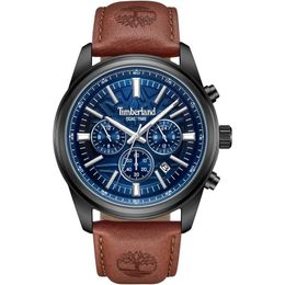 Timberland Chronograph »NORTHBRIDGE« Quarzuhr, Armbanduhr, Herrenuhr, Lederarmband, Stoppfunktion, Datum dunkelbraun-dunkelblau Imposanter...