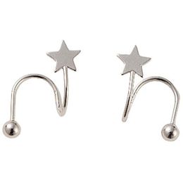 Firetti Paar Ohrstecker »Schmuck Geschenk Silber 925 Ohrschmuck Ohrringe Sterne« Made in Germany silberfarben 5,5 mm Zeitlose Ohrringe Stern und Kugel