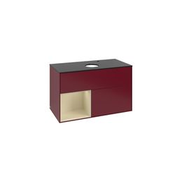 Villeroy & Boch V&B Waschtischunterschrank Finion 100, Pl bla m, Reg si Gr m Lac, Peo m ; Villeroy & Boch (F892HJHB)