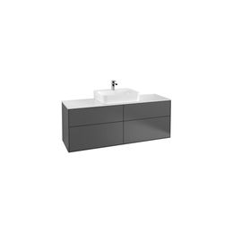 Villeroy & Boch V&B Waschtischunterschrank Finion 160x60,3cm, Abd.-Pl. wh. m, Anthrac. m ; Villeroy & Boch (F19100GK)