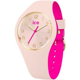 Ice Watch ICE-WATCH Quarzuhr »ICE duo chic - Small - 3H« Armbanduhr, Damenuhr, Silikonarmband, analog rosa, pink Schicke Armbanduhr für Damen
