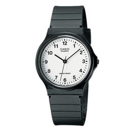 CASIO TIMELESS COLLECTION Quarzuhr Armbanduhr, Herrenuhr, Damenuhr, Jugendliche, Resinarmband schwarz Zeitlose Uhr