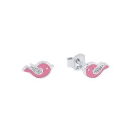 Prinzessin Lillifee Paar Ohrstecker »Vogel, 2037818« mit Zirkonia (synth.) silberfarben-rosa-Weiß + kristallweiß Prinzessin Lillifee Schmuck ist...