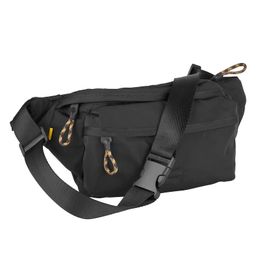 Camel Active Bauchtasche »Terra« aus recyceltem Nylon und voluminös aufgesetzten Taschen schwarz