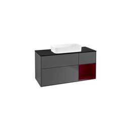 Villeroy & Boch V&B Waschtischunterschrank Finion 120x60 cm, Reg re Peony, Anthracite matt ; Villeroy & Boch (F712HBGK)