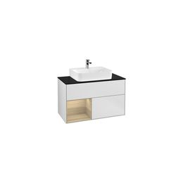Villeroy & Boch V&B Waschtischunterschrank Finion 100, Pl wh. m, Reg li Oa ven, wh. m Lac ; Villeroy & Boch (F112PCMT)