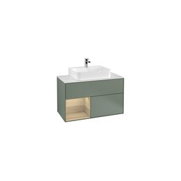 Villeroy & Boch V&B Waschtischunterschrank Finion 100, Pl bla m, Reg li Oa ven, Oli. m Lac ; Villeroy & Boch (F111PCGM)