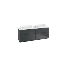 Villeroy & Boch V&B Waschtischunterschrank Finion 160x60,3cm, Abd.-Pl. wh. m, md bl. m Lac ; Villeroy & Boch (F31100HG)
