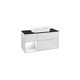 Villeroy & Boch V&B Waschtischunterschrank Finion 120cm, Pl b m, Rg l g wh. Lac, wh. m Lac ; Villeroy & Boch (F292GFMT)
