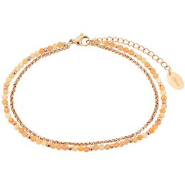 s.Oliver Fußkette »2037980« mit Aventurin roségoldfarben-apricot + Apricot
