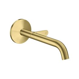 Hansgrohe Fertigmontageset Axor One UP-Waschtisch-Einhebelmischer, Ausl. 220mm, brushed brass (48112950)