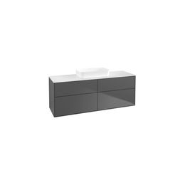 Villeroy & Boch V&B Waschtischunterschrank Finion 160x60,3x50,1cm, Gl. wh. m, Anthrac. m ; Villeroy & Boch (F73100GK)