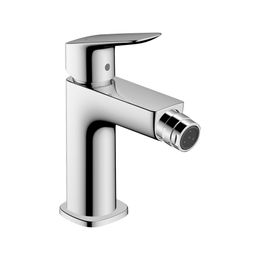 Hansgrohe Bidet-Einhebelmischer 110 Logis Fine mit Zugstangen-Ablaufgarnitur, chrom (71201000)