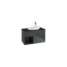Villeroy & Boch V&B Waschtischunterschrank Wandbeleuchtung Finion 100, Pl b m, Reg bla m Lac, md bl. m Lac ; Villeroy & Boch (G892PDHG)