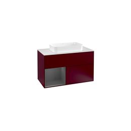 Villeroy & Boch V&B Waschtischunterschrank Wandbeleuchtung Finion 100, Pl wh. m, Reg li Anthrac. m, Peo m ; Villeroy & Boch (G241GKHB)