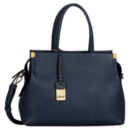Gabor Shopper »Gela« genarbtes Lederimitat mit schmückenden Metallecken, hochwertiges Logo dark blue
