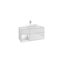 Villeroy & Boch V&B Waschtischunterschrank Wandbeleuchtung Finion 120cm, Pl w m, Reg wh. m Lac, wh. m Lac ; Villeroy & Boch (G821MTMT)
