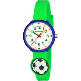 Calypso Watches Quarzuhr »My First Watch« Armbanduhr, Kinderuhr, Jungenuhr, Fußball, Geschenkidee, Geburtstag grün Coole Kinderarmbanduhr