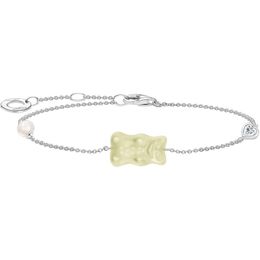 Thomas Sabo Armband »x HARIBO Schmuck: Armband mit Goldbär« mit Kristallglas, Zirkonia (synth.) - mit Süßwasserzuchtperle...