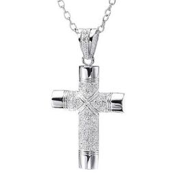 Firetti Kettenanhänger »Schmuck Geschenk Silber 925 Halsschmuck Anhänger Kreuz« () mit Zirkonia (synth.) silberfarben + weiß Ausdrucksstarkes...
