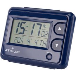 Atrium Funkwecker »A720-5« Quarzwecker, Digitalwecker, Schlafzimmer, Weltzeit, Innentemperatur, Snooze blau Handlicher Funkwecker
