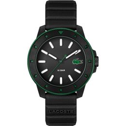 Lacoste Quarzuhr ».12.12 SCUBA« Armbanduhr, Herrenuhr, Silikonarmband, analog schwarz Topaktuelle Herrenarmbanduhr