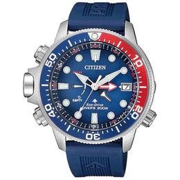 Citizen Taucheruhr »Promaster Eco-Drive Aqualand 200m« Armbanduhr, Herrenuhr, Solar, Datum blau Markante Herrenarmbanduhr