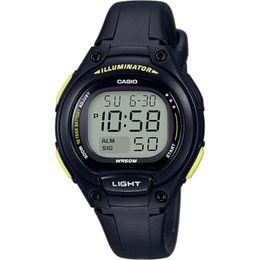 CASIO TIMELESS COLLECTION Chronograph Quarzuhr, Armbanduhr, Digitaluhr, Geschenkidee, Mädchen, Jungen, Geburtstag schwarz-gelb Interessanter...
