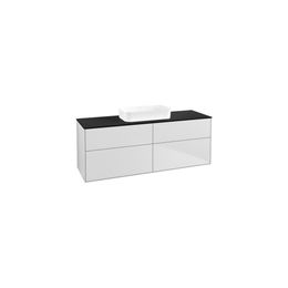 Villeroy & Boch V&B Waschtischunterschrank Finion 160x60,3x50,1cm, Gl. bla m, wh. m Lac ; Villeroy & Boch (F73200MT)