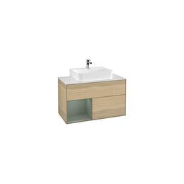 Villeroy & Boch V&B Waschtischunterschrank Finion 100, Pl bla m, Reg li Oli. m Lac, Oa ven ; Villeroy & Boch (F111GMPC)