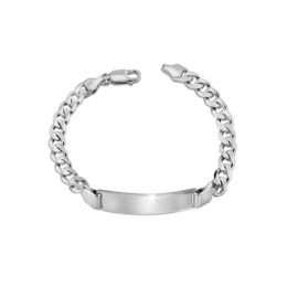 Firetti Armband »Schmuck Geschenk Silber 925 Armschmuck Armkette Panzerkette« Made in Germany silberfarben 21 Klassisches Armband mit Ident Platte