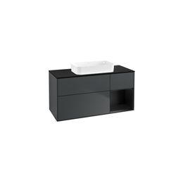 Villeroy & Boch V&B Waschtischunterschrank Finion 120x60 cm, Rg re bla m Lac, md bl. m Lac ; Villeroy & Boch (F712PDHG)