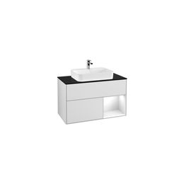 Villeroy & Boch V&B Waschtischunterschrank Finion 100, Pl b m, Rg r glo wh. Lac, wh. m Lac ; Villeroy & Boch (F372GFMT)