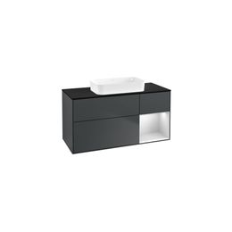 Villeroy & Boch V&B Waschtischunterschrank Wandbeleuchtung Finion 120x60 cm, Rg re wh. m Lac, md bl. m Lac ; Villeroy & Boch (G712MTHG)