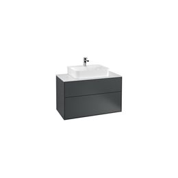 Villeroy & Boch V&B Waschtischunterschrank Finion 100x60,3x50,1cm, Pl wh. m, md bl. m Lac ; Villeroy & Boch (F10100HG)