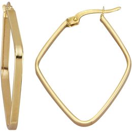 Firetti Paar Creolen »Schmuck Geschenk Gold 375 Ohrschmuck Ohrringe« gelbgoldfarben Diese edlen Gelbgold Creolen wirken durch ihre Rautenform...